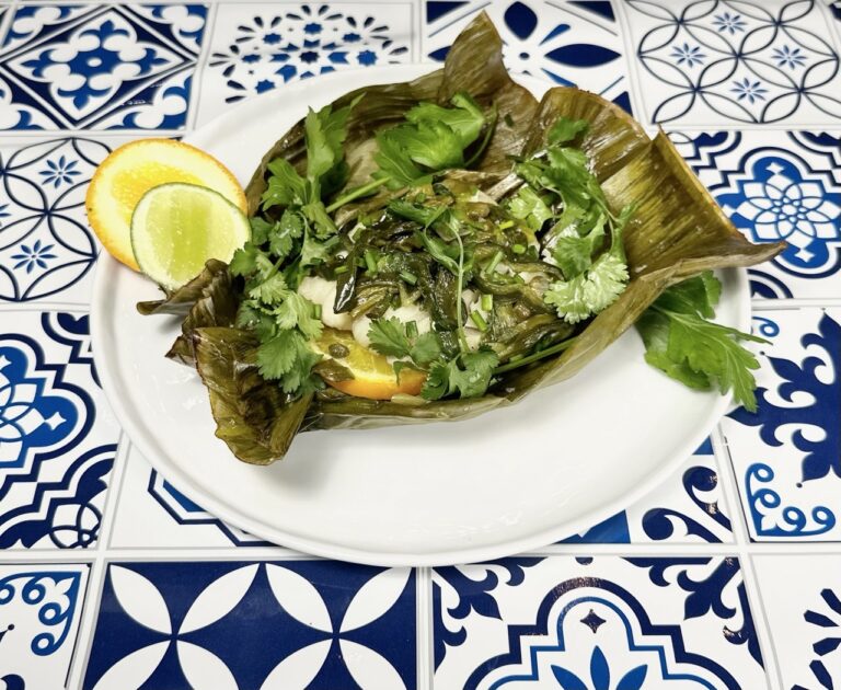 Fish Wrapped in Banana Leaves - Abuela's Cuban Counter